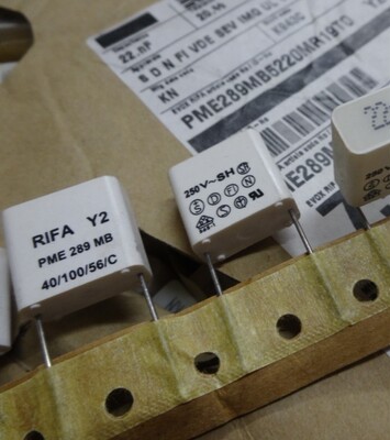瑞法RIFA安规电容 22n Y2 250v22nf 250v223k 0.022UF250V PME289