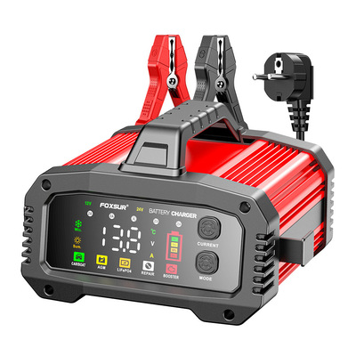 English 12v24v portable motorcycle car battery charger