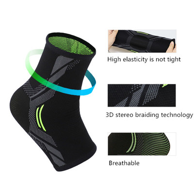 gym Ankle Brace Compression Support Sleeve Foot Sport