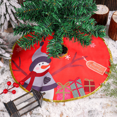 Christmas border tree skirt decoration ornament Santa Claus