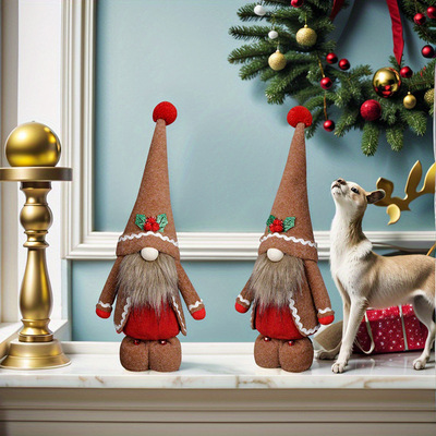 Chistmas Decoation Gingebead Man Holiday Rudolph Faceless