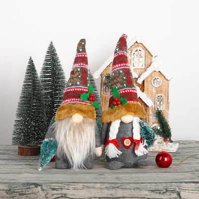 New Chistmas Decoations Ceative County Dwaf Doll Onaments