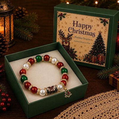 Unique Beads Animals Bacelet With Box Accessoies Chistmas e