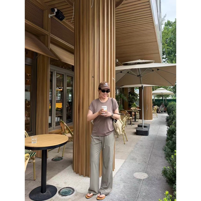夏日神裤 Pull on系列超薄弹力松紧腰直筒休闲裤26夏新款鸬鹚