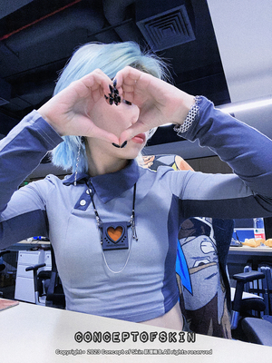 conceptofskin肌理概念 原创设计小众配饰多巴胺｜爱心插卡项链