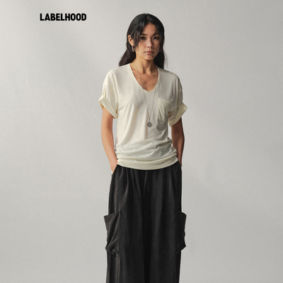LiegeeBoho松弛毛边T恤