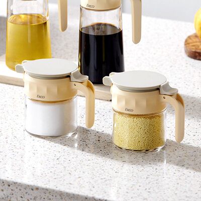 VISIONS密封罐密封盒调料罐康宁EKCO盐家用调料两件套厨房美国糖