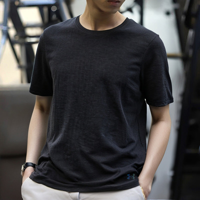 安德玛UA官方T恤男士UA RUSH Seamless短袖健身训练服快干运动服