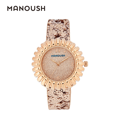 MANOUSH艾丽斯系列法国时尚腕表学生潮流女手表皮带复古女小表盘