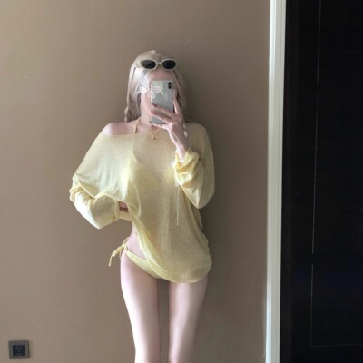 新款比基尼长袖保守少女辣妹泳衣