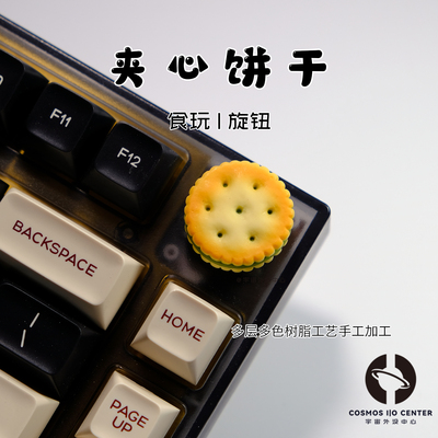 超还原夹心饼干个性手工旋钮帽