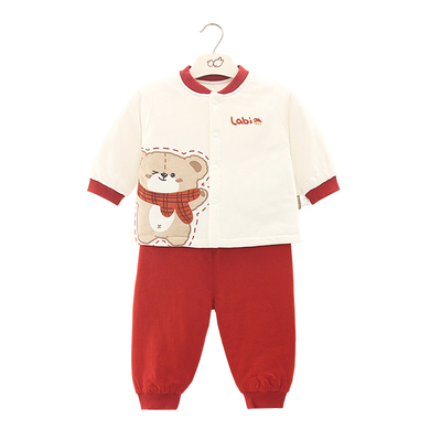 拉比套装春秋家居服夹棉套装