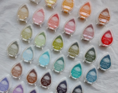 日本tsukineko水滴水性颜料印台