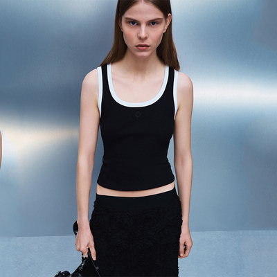 maSande元气轻活风穿搭|法国M家25夏季新款女法式针织背心TS00962