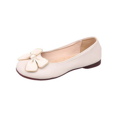 仙女风蝴蝶结软底防滑豆豆鞋单鞋
