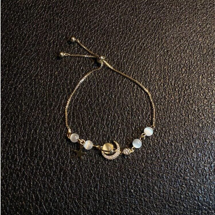 旧时笺 Vintage古着 Moon starry sky手链