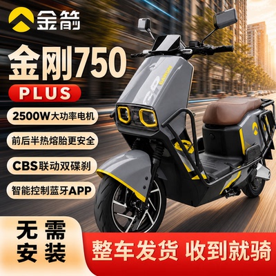 金箭电动车72V金刚700/750PLUS长续航电瓶车成人大功率电动摩托车
