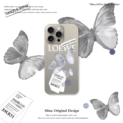 iPhone全部硅胶简约潮牌LOEW