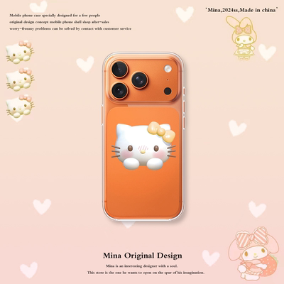 苹果17promax手机壳凯蒂猫iphoneAir透明壳卡通可爱iphone16pro软全包防摔15plus女KT猫简约ins风14proma硅胶