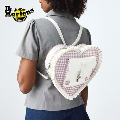 Dr.Martens马丁博士Heart Backpack2026新品可爱花边单肩包双肩包