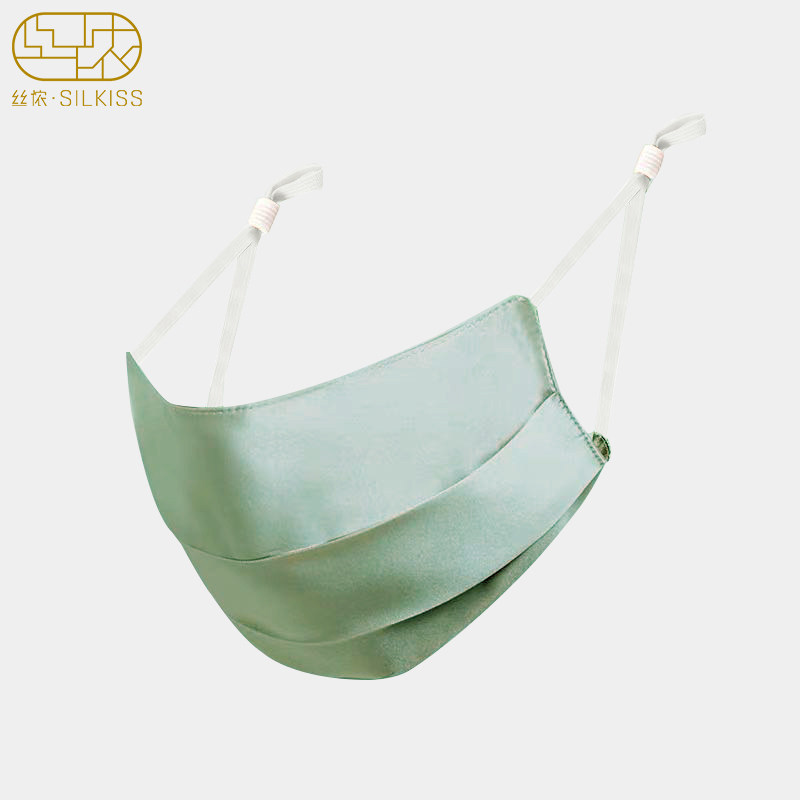 SILKISS/丝侬双面真丝口罩桑蚕丝防晒护肤口罩女男夏季薄款透气_虎窝淘