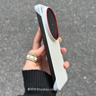 白月光轻薄散热无边框适用荣耀Magic7pro手机壳300内置磁吸Power简约高级400华为mate60pro皮革PC硬壳钛灰色