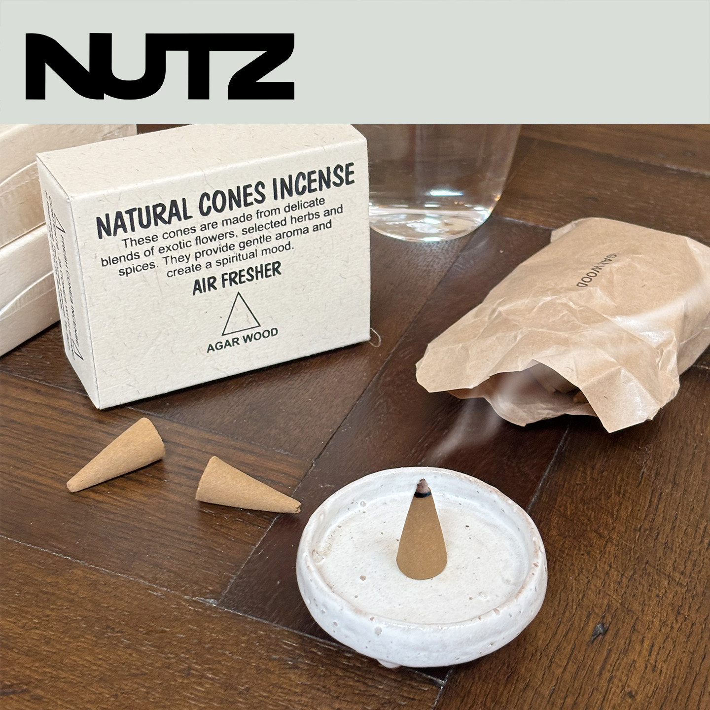 NUTZ印度Lotus莲花塔香天然手工锥香家用室内冥想瑜伽熏香礼物
