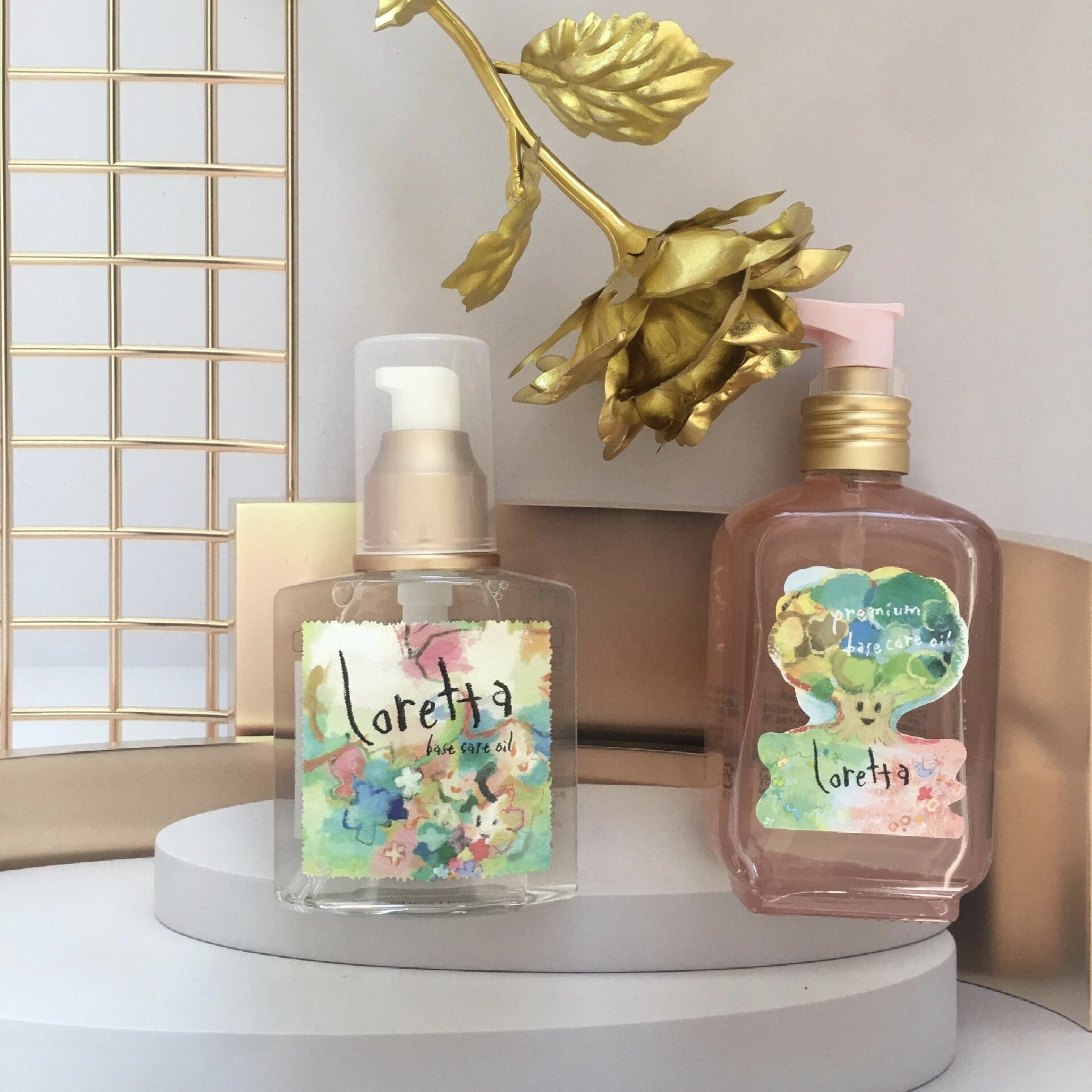 日本本土loretta洛丽塔玫瑰免洗护发精油葆湿柔顺防干燥120ml