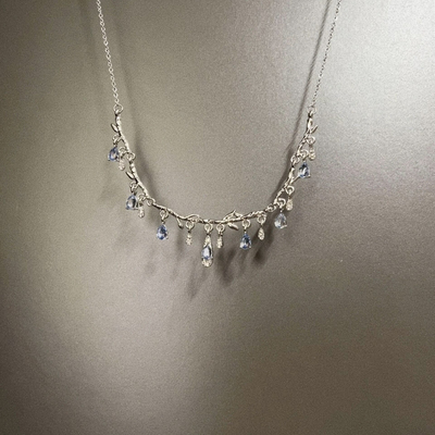 Vintage古着 Water drop branches项链