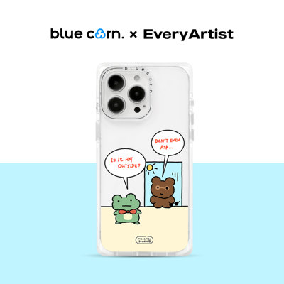 【bluecorn】蓝色苞米和蔼蛙弗兰小漫画适用于iPhone 17/16/15PRO/MAX magsafe镜面磁吸防摔手机壳全包保护套