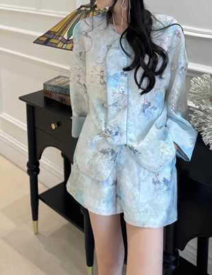 盘扣刺绣套装v+.com百搭2024夏