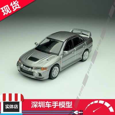 现货 TW 1:64 三菱 Lancer GSR Evolution IV 银 合金汽车模型
