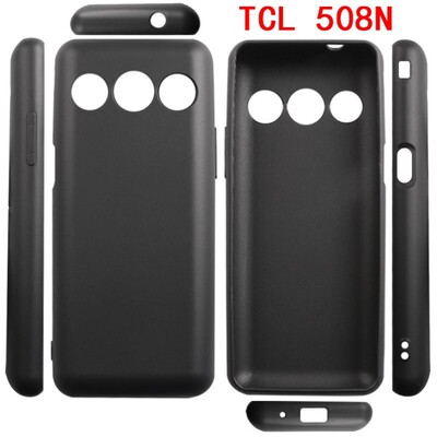 适用于TCL 508N 老人机全磨砂手机壳TPU皮套素材彩绘透明纯色软壳