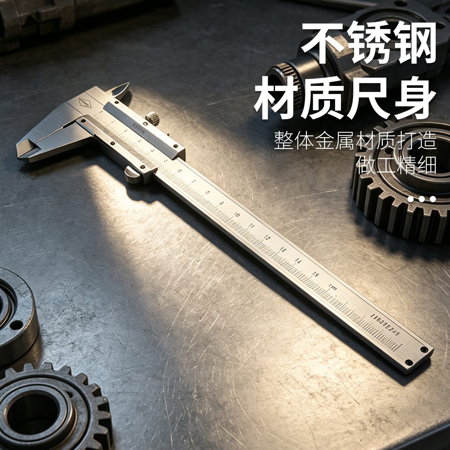 恒量不锈钢150mm游标卡尺鉴定文玩珠宝精密测量工具内径外径高度