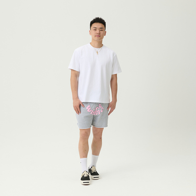 Drakcle Boo孟博龙圆领纯棉休闲宽松透气打底情侣基础纯色短袖T恤