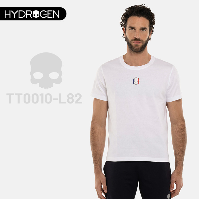 HYDROGEN 氢原子男子网球纪念T恤赛事趣味印花短袖运动服 TT0010