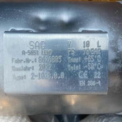 2-102B,0,0 A-5651 LND SAG 工业储气罐 10L压力容器议价维修