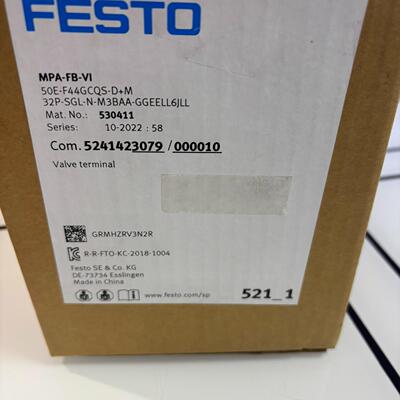 530411 MPA-FB-VI 费斯托FESTO 工业阀岛议价维修