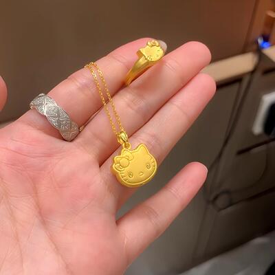 项炼黄金色显白百搭少女心锁骨炼