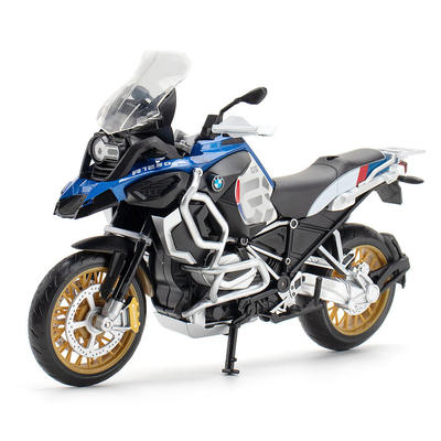 新款 （盒装）仿真1比R1250GS合金摩托车模型摆件玩具无声光