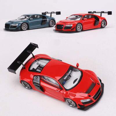新款 乐漫坊1:64奥迪R8 LMS ULTRA仿真合金汽车模型收藏摆件