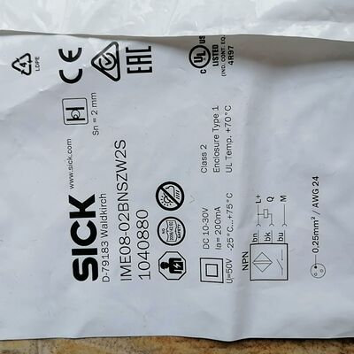 西克传感器IME08-02BNSZW2S订货号1040880