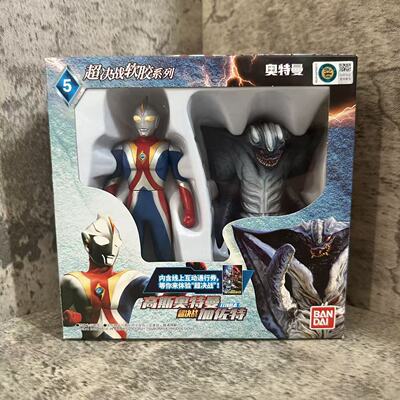 正版万代高斯奥特曼日蚀形态超决战加佐特男孩玩具软胶系列潮玩