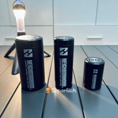 包邮Nbhd黑化风户外露营野营密封罐便携储物罐牙签茶叶咖啡豆罐铝