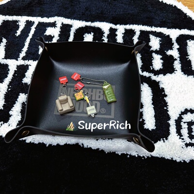 包邮NBHD皮革桌面收纳盘钥匙托盘首饰盘子皮质杂物盘手串收纳盘