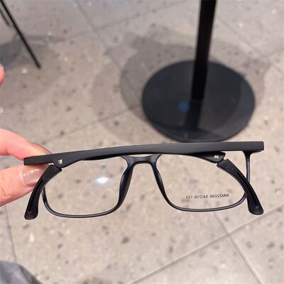 运动54框眼镜防滑挂钩黑框眼镜男