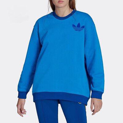 正品阿迪达斯SWEATSHIR三叶草圆领女子休闲运动套头卫衣IB2038