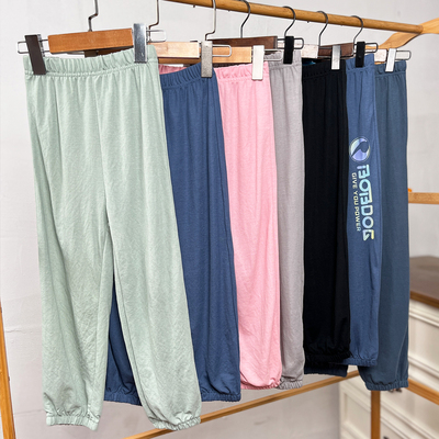 儿童人棉长裤防蚊裤夏季户外宽松