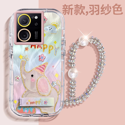 赵露思同款红米K60至尊壳透明23078RKD5C全包防摔可爱套外壳