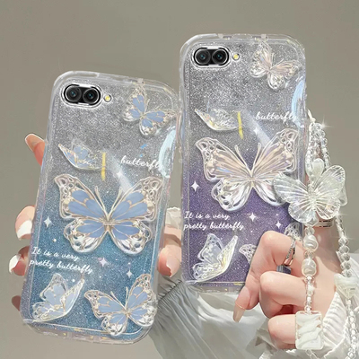 荣耀10手机壳荣耀6x透明7c蝴蝶300套8x全包80防摔100潮90奢华9高档20手链30闪粉50男200款40新60软70女honor